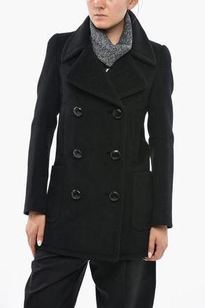 Stella McCartney Peacoat Aus Wolle Mit Aufgesetzten Taschen Stella McCartney