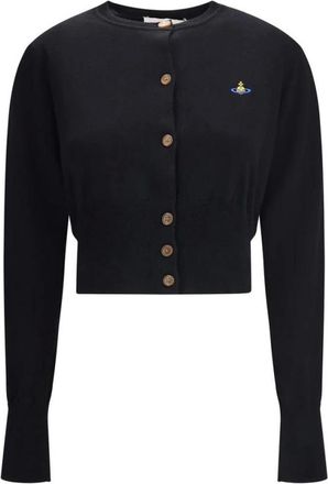Vivienne Westwood Femme, Pulls, Noir, Taille: 40 FR Bea Cropped Cardi