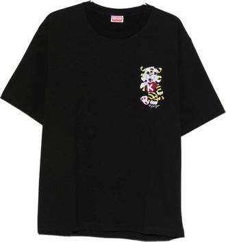 Kenzo Homme, Tops, Noir, Taille: S Fg55Ts4044Sy 99J T-shirt
