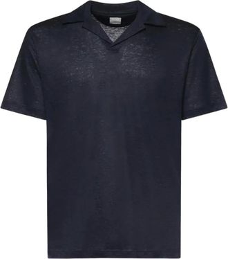 Eleventy Homme, Tops, Bleu, Taille: XL Polo Col Bowling