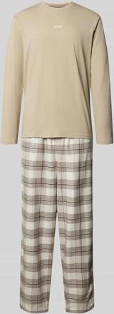 HUGO BOSS Regular Fit Pyjama-Set aus Baumwoll-Mix im Geschenkset