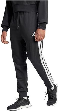 adidas Mens Pantalon French Terry 3 Bandes Essentials, Black/White, L Short