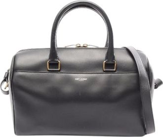 Saint Laurent Pre-owned Sac Duffle 6 en Cuir 2way - Femme - Pre-owned - Noir - Taille: ONE Size