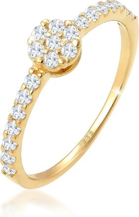 Elli Ringe - Ring Verlobungsring Topas Edelstein Fein 585 Gelbg - Gr. 52 MM - in Gold - f&uuml;r Damen