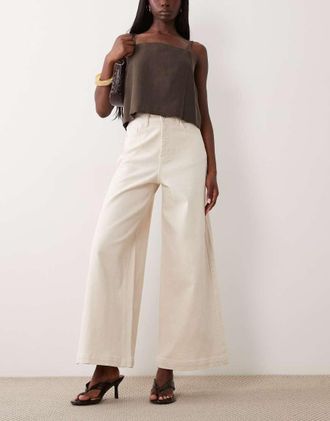 Never Fully Dressed Jean ample - &Eacute;cru-Blanc