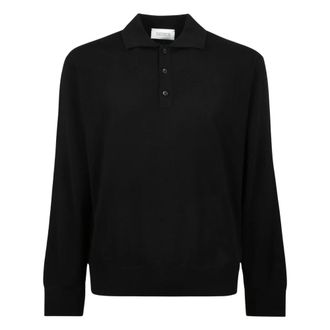 Laneus Gestricktes Poloshirt - - Tops - Herren - Schwarzk - L