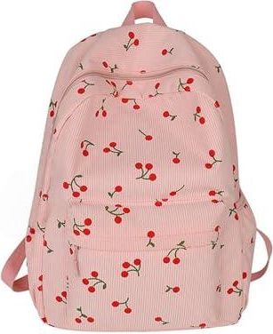 Generic Mignon avec imprim&eacute; cerise, grand sac &agrave; livres, sac l&eacute;ger pour ordinateur portable 17, sac &agrave; dos de voyage pour femme, sacs &agrave; dos pour enfants gar&ccedil;on,