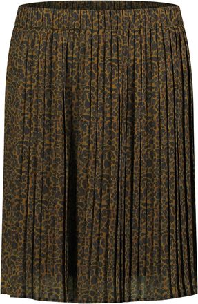 Cartoon Damen Plisseerock mit Print Schwarz/Braun,42