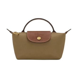 Longchamp Pochette Le Pliage Original avec poign&eacute;e - Femme - Sacs - Vert - Taille: ONE Size