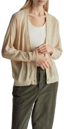 Benetton Damen Cardigan M/L 109pd6056 Strickjacke, beige, L