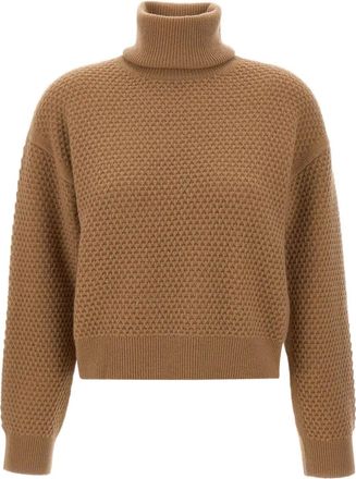 Max Mara pull à col montant - Marron