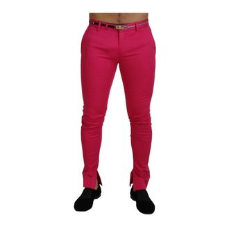 Dolce & Gabbana Schicke Rosa Baumwollmischung Hose - - Trousers - Herren - Rosa - M