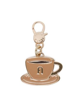 Furla Schl&uuml;sselanh&auml;nger Hashtag Coffee Cup Charm WK00796 MES000 4782S Braun