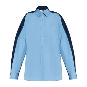Marni Hemd mit Tasche - - Blouses & Shirts - Damen - Blau - 2XS