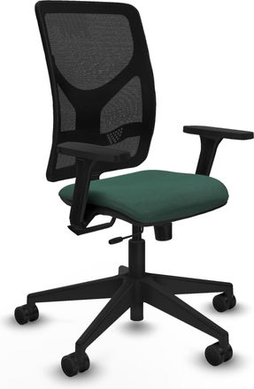 Piqueras y Crespo Telearbeitssessel mit 3D-Armen, h&ouml;henverstellbare Lendenwirbelst&uuml;tze, ausgestattet mit Syncro/Traslack und Schneideschaum, mit Rollen von 65 mm, Nylon