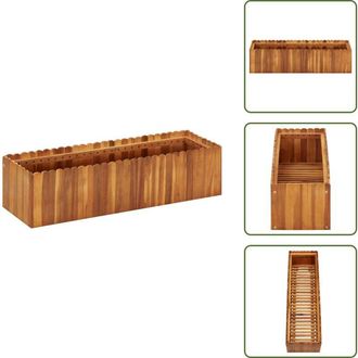 vidaXL Vidaxl - Lit sur&eacute;lev&eacute; de jardin 100x30x25 cm Bois massif dacacia - Jardini&egrave;re En Bois - Pot De Fleurs Ext&eacute;rieur - Bac De Plantation - D&eacute;coration