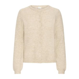 Ichi Ichi - Ihasdis CA Strik 20124541 - Femme - Pulls - Beige - Taille: 44 FR