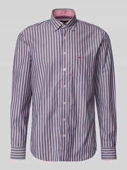 Fynch-Hatton Slim Fit Freizeithemd mit Button-Down-Kragen