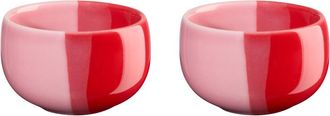 ASA 2er Set Eierbecher, Strawberry Smoothie Joy Mehrfarbig glz D. 4,7 cm, H. 3 cm