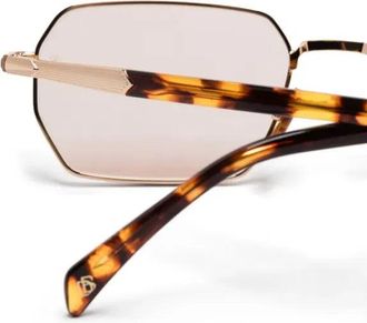 Eyewear by David Beckham DB1174S Square Metal Frame Sunglasses - Gold