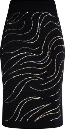 Felipa Felipa Damen Midirock 17529353-FE01, SCHWARZ, XL/XXL