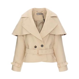 Urban Code Trenchjacke mit abnehmbarem Cape - - Coats - Damen - Beige - S