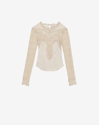Isabel Marant Top Diem - Femme - Champagne - Taille 40 - Isabel Marant
