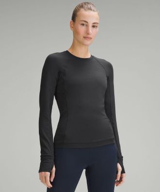 lululemon Its Rulu Lauf-Langarmshirt f&uuml;r Frauen - Gr&ouml;&szlig;e XS in Black