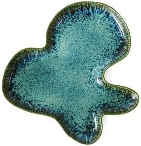 HK Living Plat Shell - Bleu - Grès émaillé