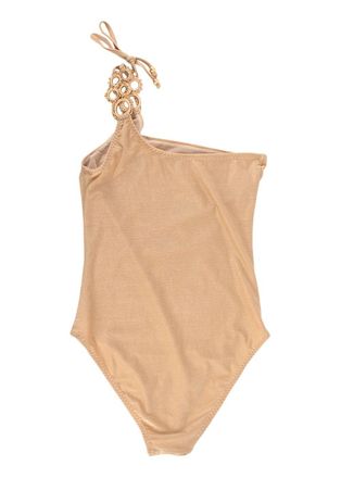 My Beachy Side Gold One Shoulder Swimsuit Size XS