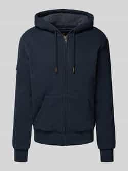 Superdry Sweatjacke mit Kapuze und K&auml;nguru-Tasche