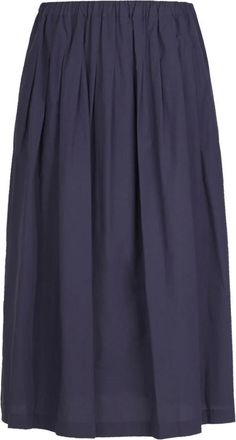 ottod'Ame Femme, Jupes, Bleu, Taille: 42 FR Voluminous Cotton Midi Skirt