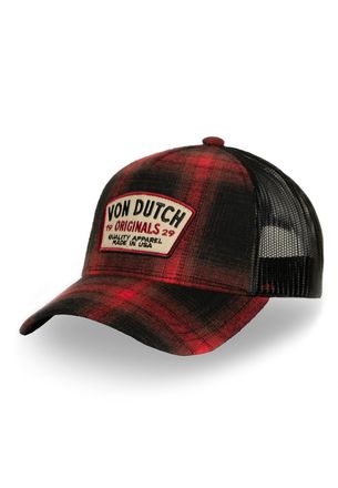 Von Dutch Trucker Cap CB CAR/05 Black Red Schwarz Rot, Size:OneSize