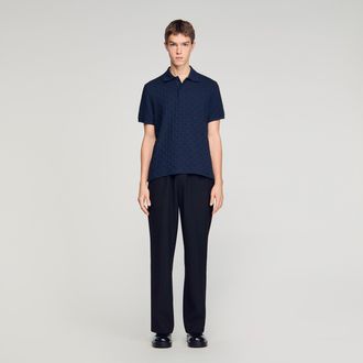 Sandro Polo jacquard Square Cross