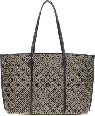 Tory Burch Femme, Sacs, Multicolore, Taille: ONE Size Perry T Monogram Tote