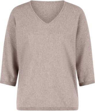 Peter Hahn V-Pullover Kaschmir Peter Hahn beige