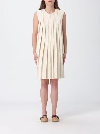Ter Et Bantine Ter et Bantine Plissiertes Leinen-Mischgewebe Mini-Kleid