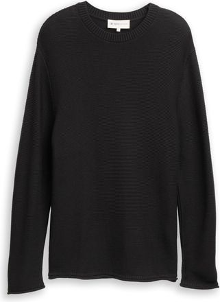 Tom Tailor Herren 1047974 Pullover, 10429-Night Watch Black, XL