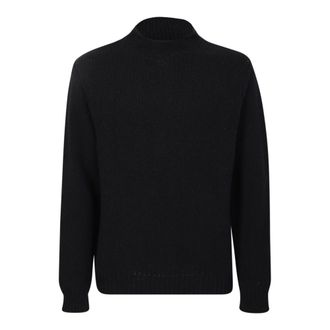 Original Vintage Rippstrick Rollkragenpullover - - Knitwear - Herren - Schwarzk - M