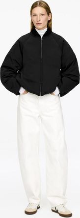 Arket Upcycled Down Cropped-Jacke -Schwarz