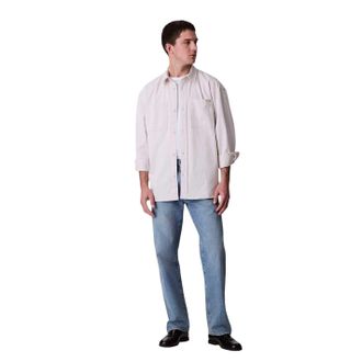 Calvin Klein Hemd f&uuml;r Herren, Chambray-Stoff (Kreide)