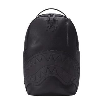 Sprayground Sprayground | Shark Central Embossed Black Nylon Backpack