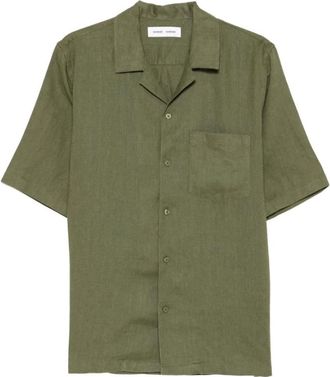 Sams&oslash;e & Sams&oslash;e Homme, Chemises, Vert, Taille: L Chemise &agrave; Manches Courtes