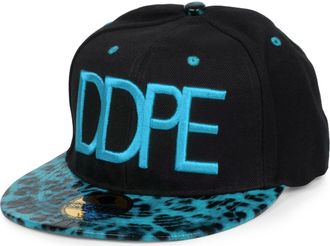 styleBREAKER Snapback Cap DDPE im Leo Design mit Schlangen Pr&auml;gung, Baseball Cap, verstellbar, Unisex 04023034, Farbe:Schwarz-T&uuml;rkis