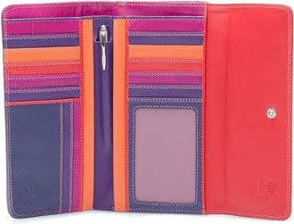 Mywalit Leder Damen Geldbörse - Tri-fold w/Outer Zip Purse - 269-75 - Sangria Multi