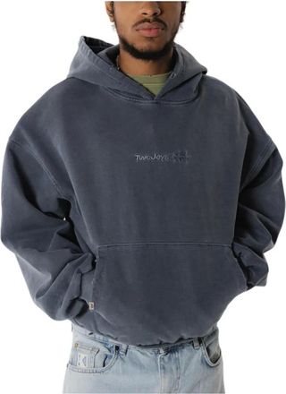 TwoJeys Homme, Sweatshirts et sweats &agrave; capuche, Bleu, Taille: S Icon Sweat &agrave; capuche Pigment Dyed