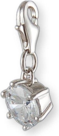 Melina 925 Damen-Charm Anhänger Kristall White 925 Sterling Silber 1800904