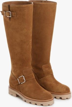 Jimmy Choo London Bottes Biker II Tall en daim