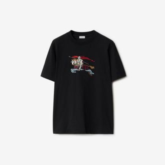 Burberry Baumwoll-T-Shirt mit EKD-Motiv, Size: XXL