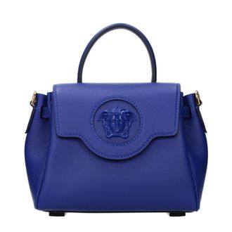 Versace Femmes Sacs &agrave; main Cuir Bleu